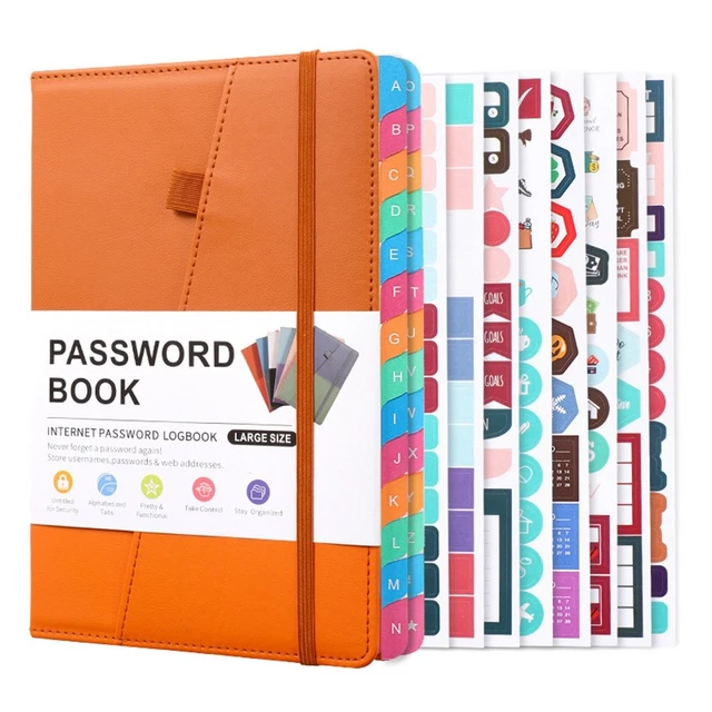 PASSWORD KEEPER BOOK with Alphabetical Tabs for Seniors, Password ...