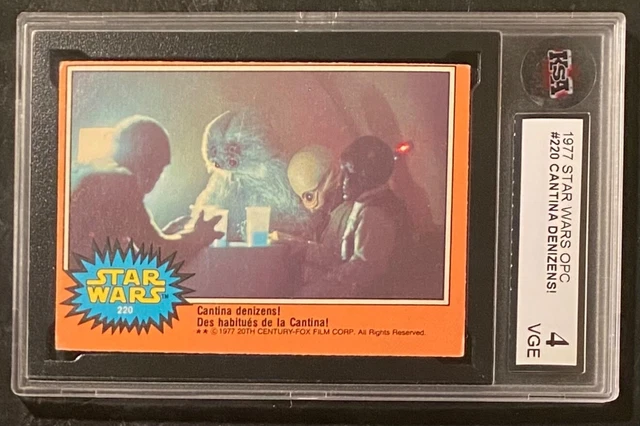 1977 STAR WARS OPC O-Pee-Chee Series 3 #220 Cantina Denizens ! KSA 4 ...