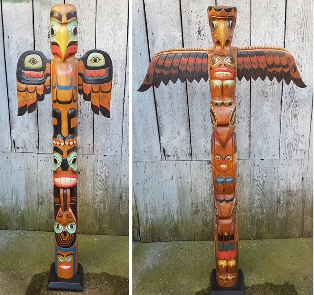 TOTEM-160-- / TOTEM pole 160 cm marten pole Indian totem pole torture ...