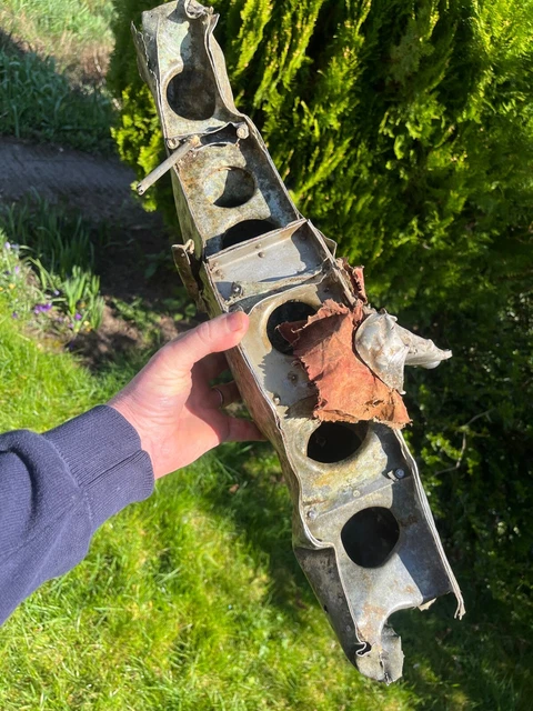 WW2 BATTLE OF Britain Rudder relic, Supermarine Spitfire R6838, 92 Sqn ...