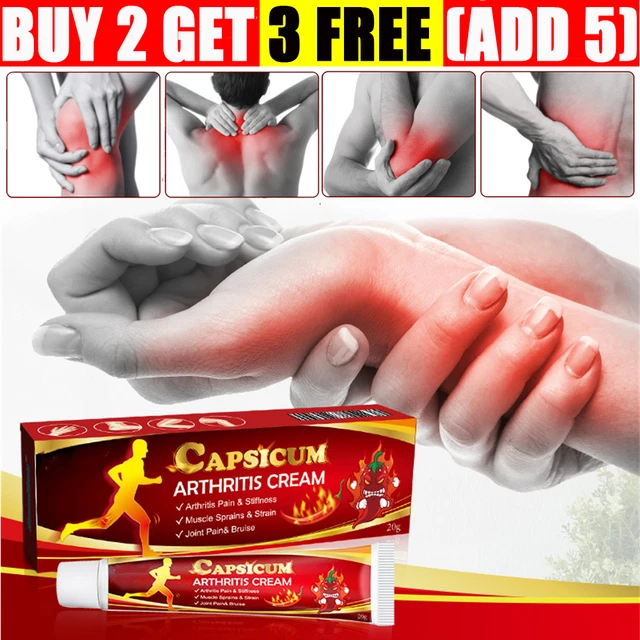 CAPSICUM ARTHRITIS CREAM Hot Rheumatoid Arthritis Joint Knee Pain ...