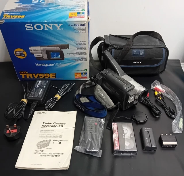 CÁMARA DE VIDEO digital Sony CCD-TRV59E Hi8 de colección cámara ...