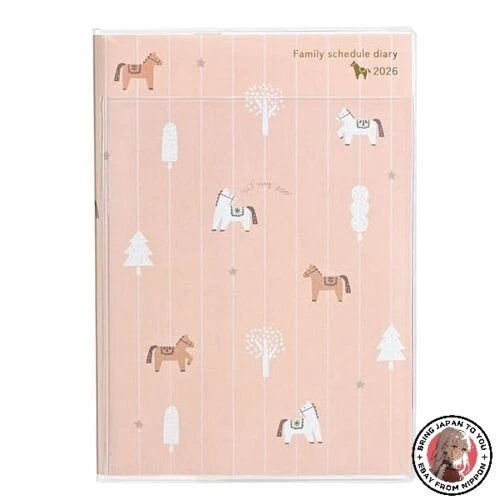 NEW KUTSUWA HI! MY ZOO Family Planner 2026 B6 Weekly Sunday Start Pony ...