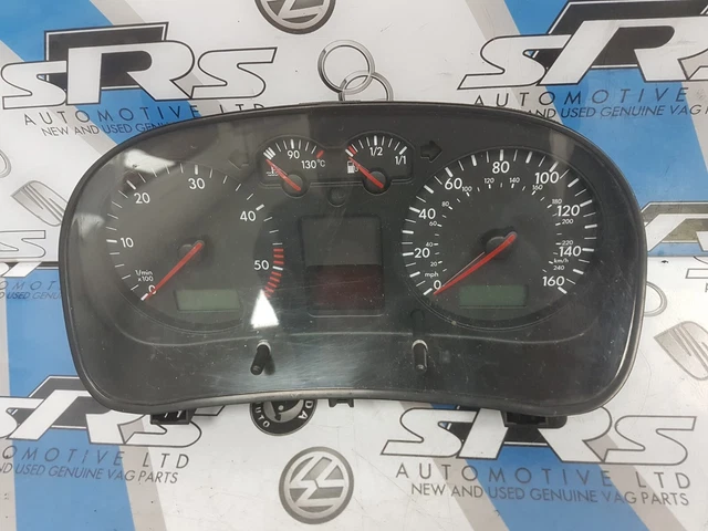 VW GOLF MK4 TDI Half FIS Instrument Cluster Clocks 160MPH Bosch 1J0 920 ...