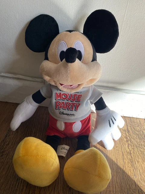 DISNEY MICKEY MOUSE Party Plush Disneyland Paris Soft Toy 90th ...