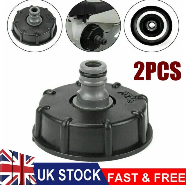 2* FOR IBC Adapter Connector Hose Lock Water Pipe Tap Storage Tank ...