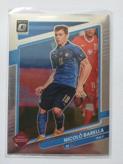 CARTA CALCIO NICOLO Barella Italia Panini Optic Donruss Fifa Coppa Del ...