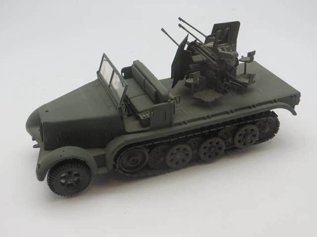 ~*~WEHRMACHT SD.KFZ. 7/1 Mit Flakvierling Gebaut Und Bemalt 1/35~*~ EUR ...