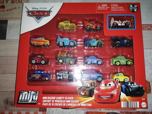 DISNEY PIXAR - Cars Mini Racers pack de 15 variétés voitures miniatures ...