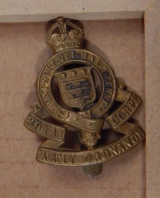 WW2 ROYAL ARMY Ordnance Corps Cap Badge Genuine Badge £10.34 - PicClick UK