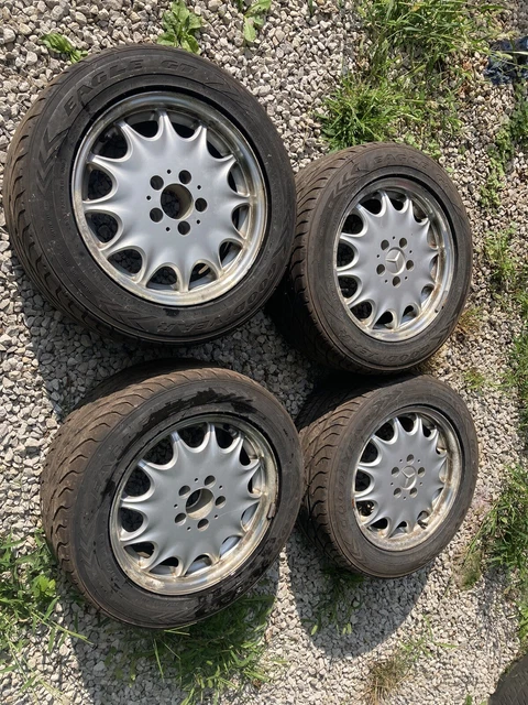 MERCEDES R129 16& Wheel Rims Set of 4 1294010702 OEM with 225/55/R16 GT ...