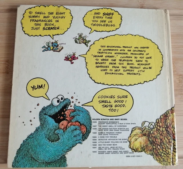 SESAME STREET SEE No Evil Hear No Evil Smell No Evil Book scratch and ...