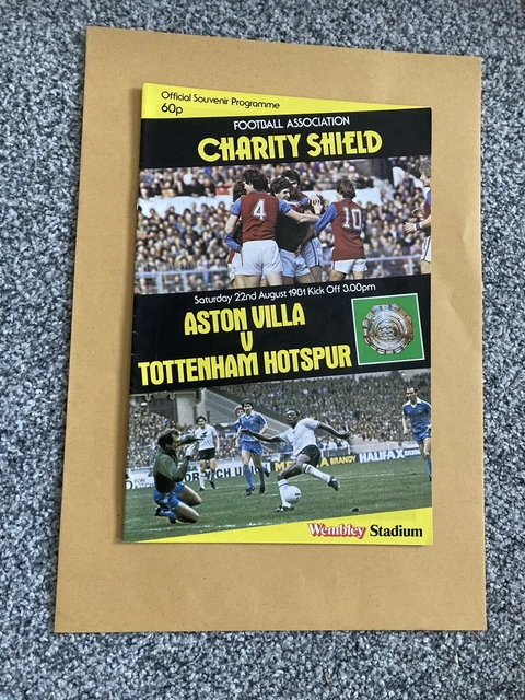 TOTTENHAM V ASTON Villa 1981 Charity Shield Programme. £3.32 - PicClick UK