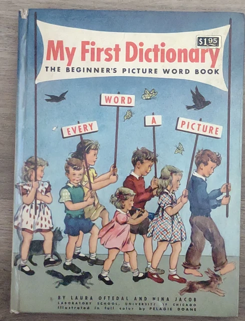 VINTAGE MY FIRST Dictionary Laura Oftedal Nina Jacob 1964 Grosett and ...