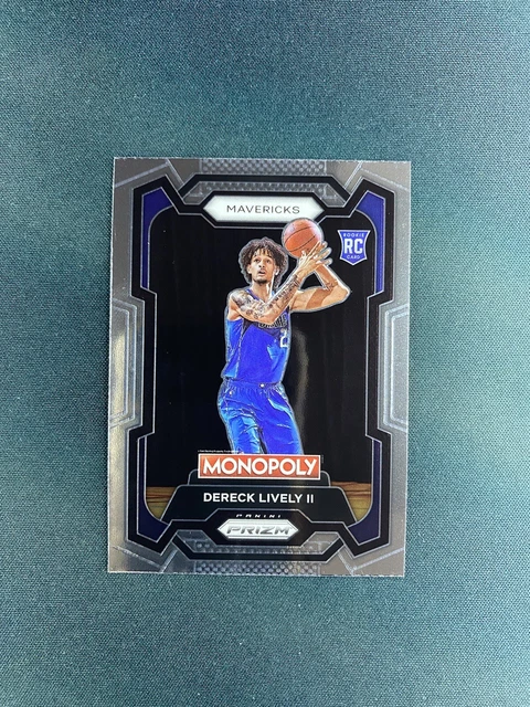 DEREK LIVELY II *2023-24 Panini Prizm Monopoly* Base RC recrue #24 ...