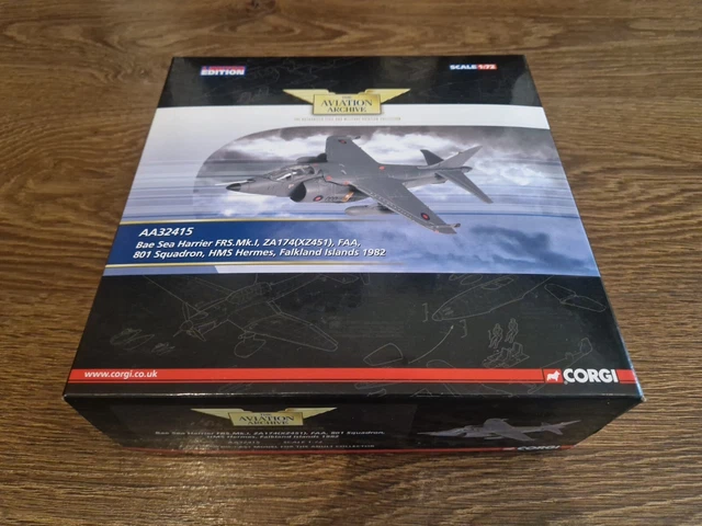 CORGI AVIATION ARCHIVE AA32415 Bae Sea Harrier FRS. MK1, Falkland ...