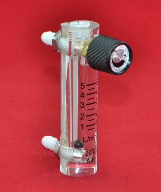 LZQ-3 OXYGEN FLOWMETER 0.5-5LPM Flow Meter with Valve for Oxygen Air ...
