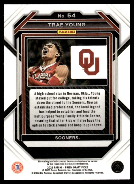 TRAE YOUNG 2023-24 Panini Prizm Draft Picks #54 Atlanta Hawks $3.16 - PicClick CA