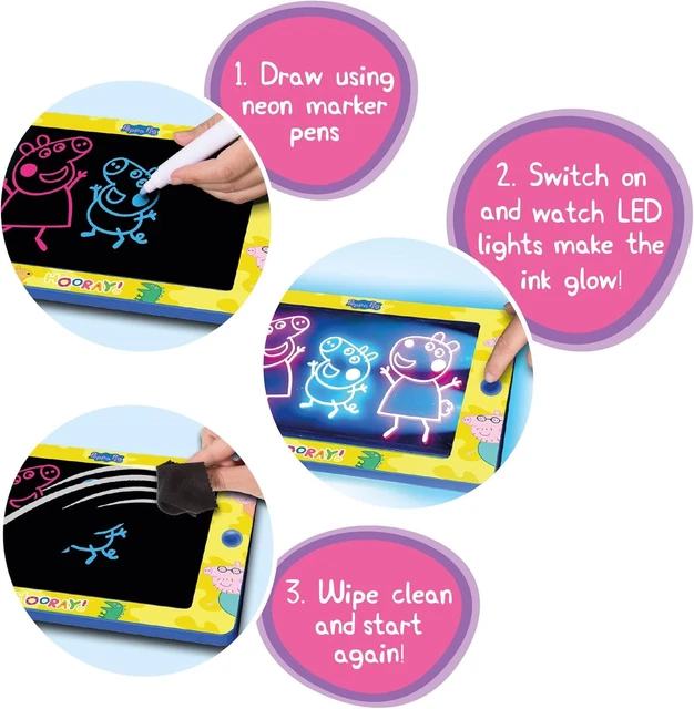 JOHN ADAMS PEPPA Pig GLOWPAD | Light-Up Drawing Pad | Mess-Free Arts ...