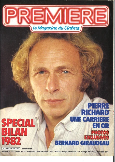 MAGAZINE PREMIERE NO 70 de janvier 1983 EUR 6,00 - PicClick FR