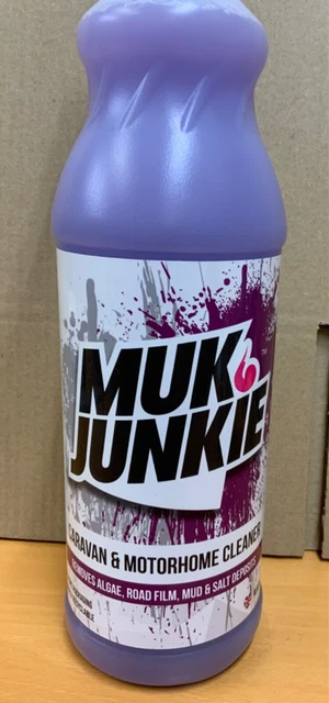 1 LITRE MUK Junkie Static Caravan Cleaner Wash removes Algae,Road film Mud etc £14.95 - PicClick UK
