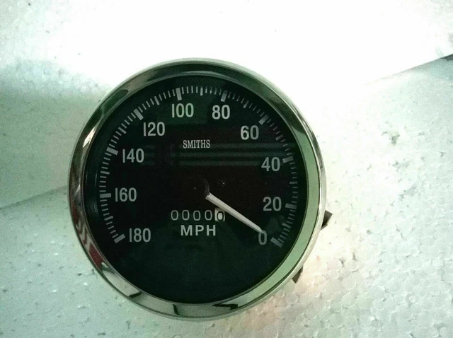 SMITHS REPLICA 100 mm Speedometer 180 MPH Speedometer M18X1.5 Thread ...