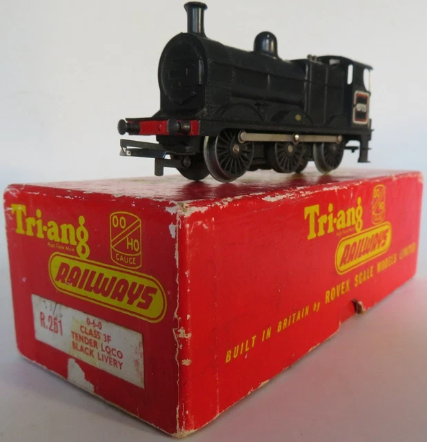 TRI-ANG HORNBY R251 BR ex LMS Class 3F 0-6-0 Black Tender Loco 43775 ...