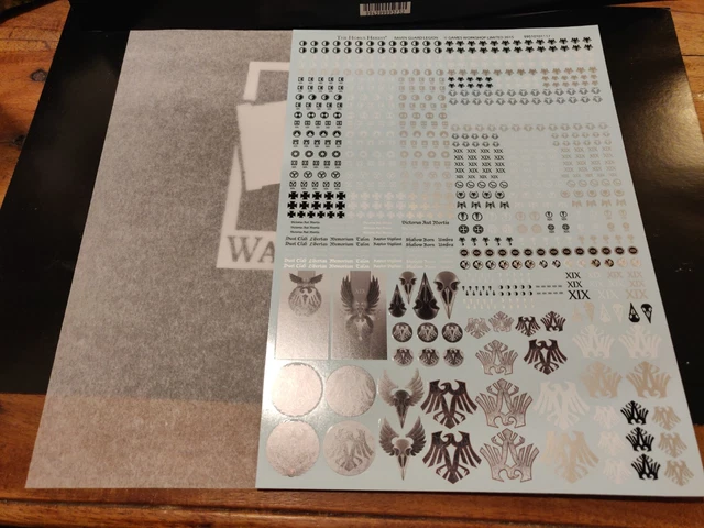 HORUS HERESY WARHAMMER 30k Raven Guard Transfer Sheet £24.99 - PicClick UK