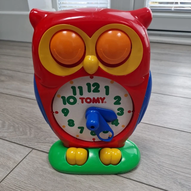 EARLY LEARNING CENTRE ELC Tomy Vintage 1990 Learn to tell the Time Owl ...