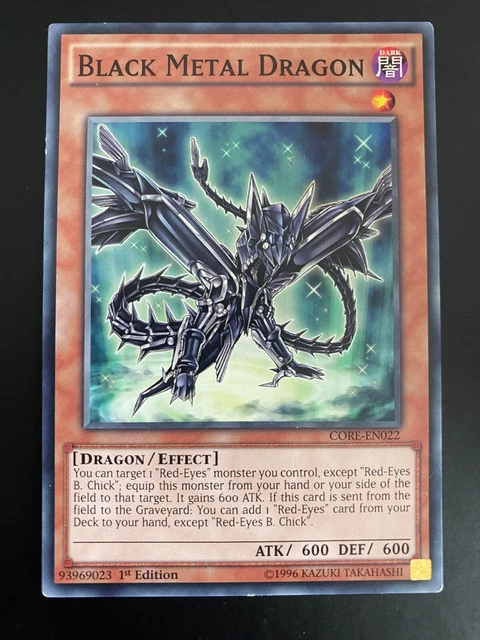 YUGIOH BLACK METAL Dragon CORE-EN022 Common 1st Edition Moderately Played EUR 2,21 - PicClick FR