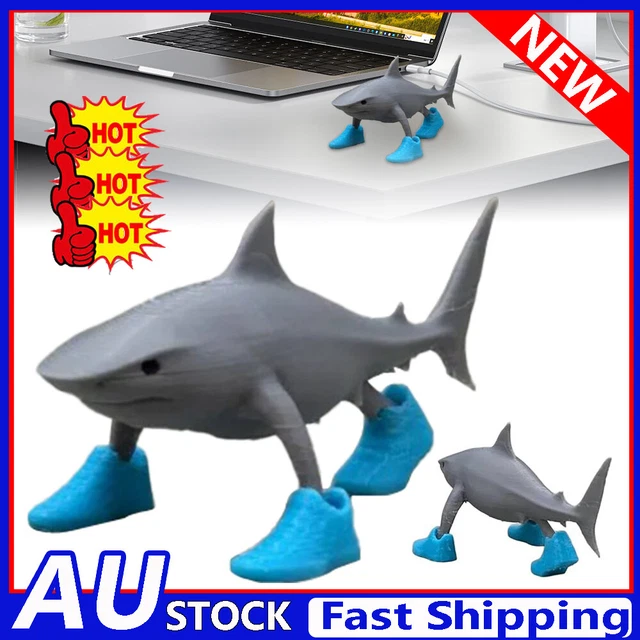 TRALALERO TRALALA DESK Decor, Italian Brainrot Shark Meme Figure, Shark ...