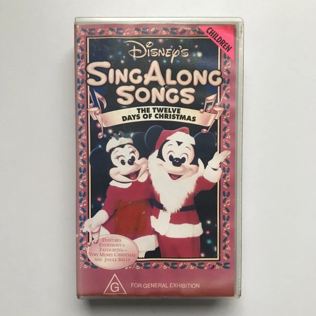 DISNEY’S SING ALONG Songs The Twelve Days Of Christmas (VHS) Rental GC ...