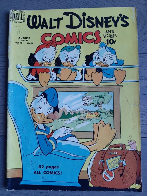 Walt Disneys Comics And Stories Vol 10 No 11 1950 âge Dor Donald Duck