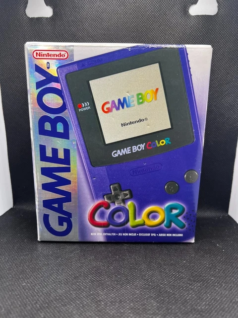 CONSOLE NINTENDO GAMEBOY Color en boite GBC Violet purple CGB-001 CIB BOXED EUR 166,00 - PicClick FR