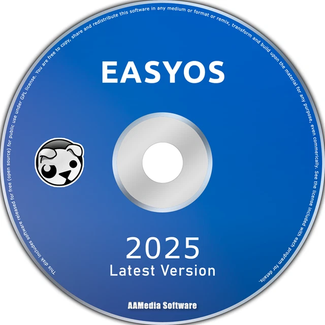 EASYOS 2025 64BIT Live Bootable Installation DVD Light Linux Operating System £6.48 - PicClick UK