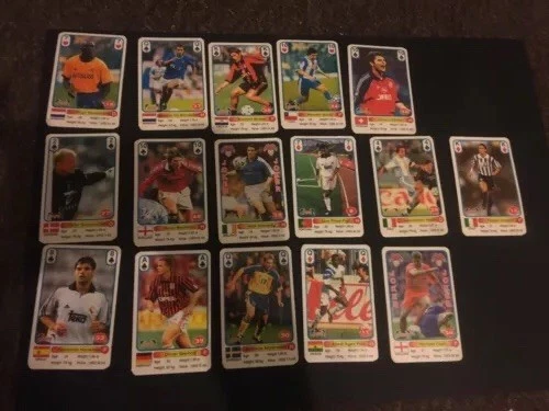 AKAS FOOTBALL STARS Rare Trading Playing Cards 2001 Beckham Figo Owen ...