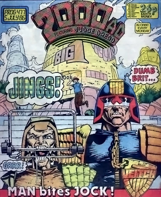 2000AD PROG 477 Judge Dredd Comic Book Issue Very Good to Excellent ...