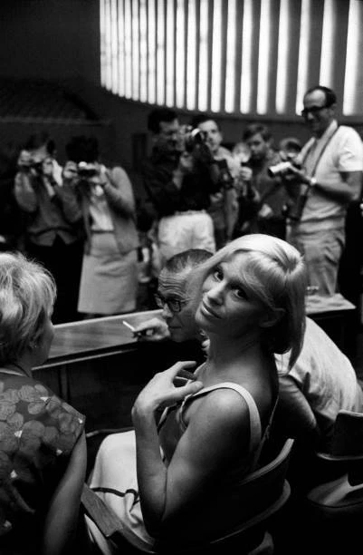 SWEDISH ACTRESS INGRID Thulin Attending The Press Conference 1960s OLD ...