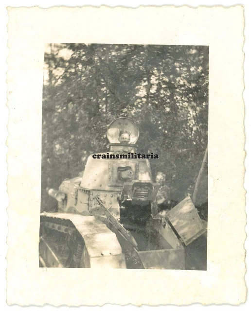 ORIG. FOTO FRANZ. Beute Panzer Renault FT-17 Tank Char Wrack in ...