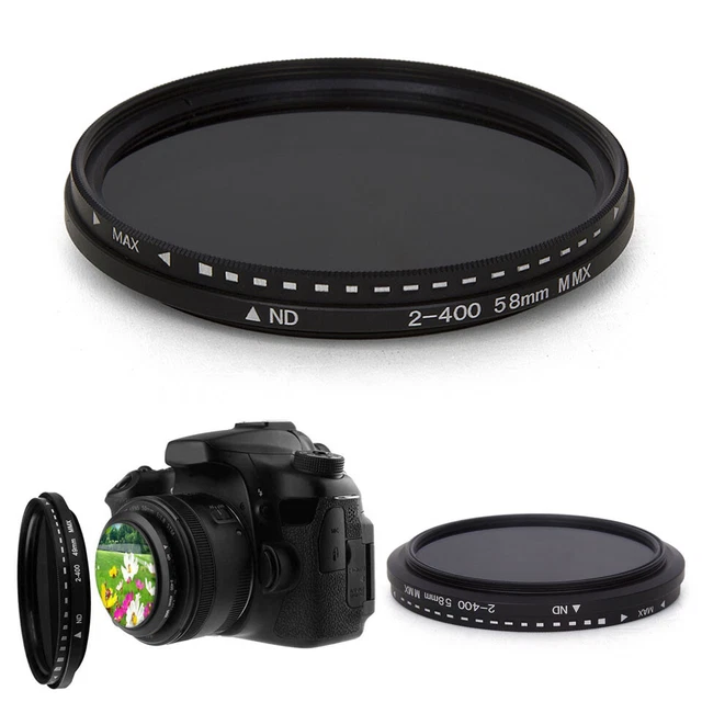 37-82MM FADER VARIABLE Adjustable Neutral Density ND Lens Filter ND2 to ...