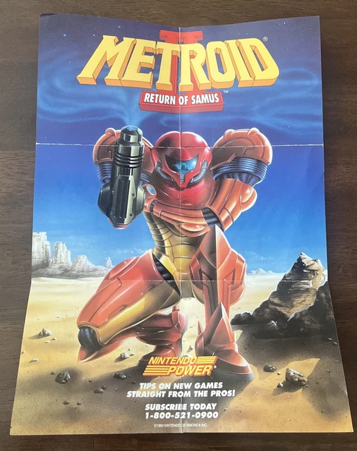 METROID II 2 Return of Samus Gameboy Game Boy Nintendo Power NES insert ...