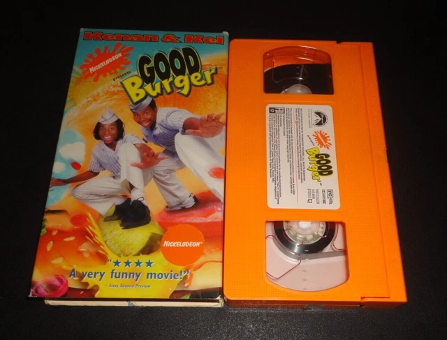 GOOD BURGER (VHS, 1997) Kenan Kel Nickelodeon Rare Orange Tape Family ...