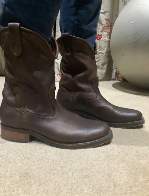DOUBLE H MENS Cowboy Roper Boots UK Size 10 Made in USA £55.00 ...