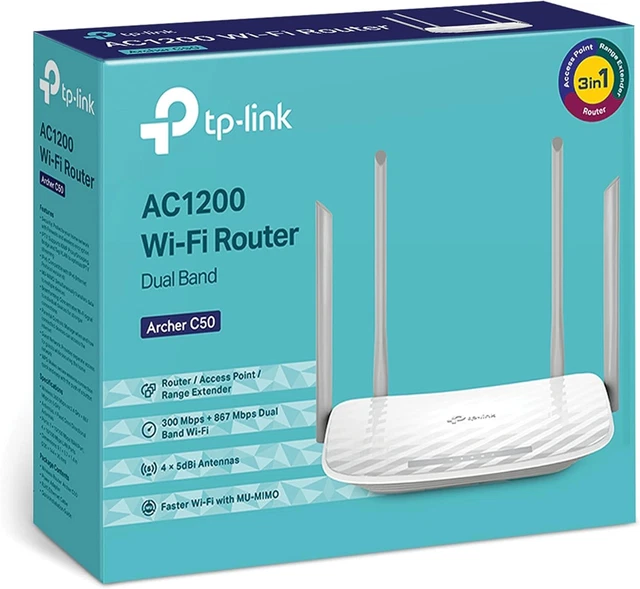 TP-LINK AC1200 WIRELESS Dual Band Wi-Fi Router, Wi-Fi Speed Up to 867 ...