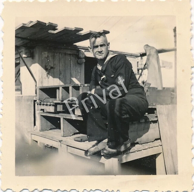 FOTO WK II U-Boot-Begleitschiff Lech Matrose Landgang 1943 Libau ...