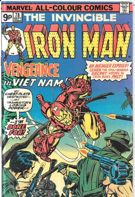 VINTAGE MARVEL COMIC The Invincible Iron man No 78 Sept 1975 £0.99 ...