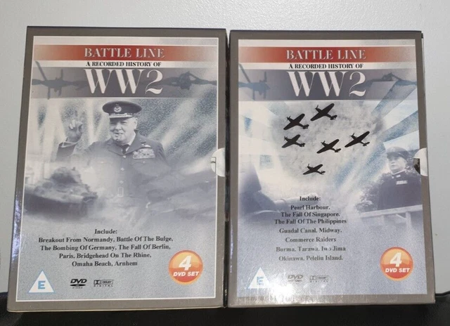 BATTLE LINE A Recorded History Of WW2 2 x 4 DVD Box Sets world war 2 ...