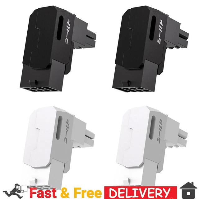 8-PIN PCIE GPU Power Adapter 90-Degree Angled Connector Power Steering ...