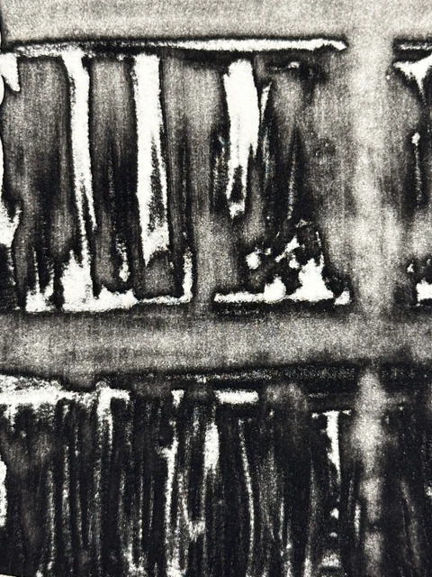 ANCIENNE GRAVURE, abstraction, signée Suzanne Cattan N° 9/10 EUR 39,00 ...