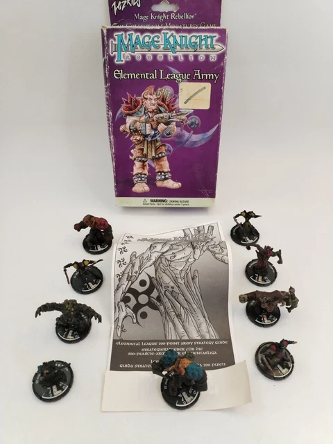 MAGE KNIGHT ELEMENTAL League Army Rébellion Collectable Miniatures Game ...